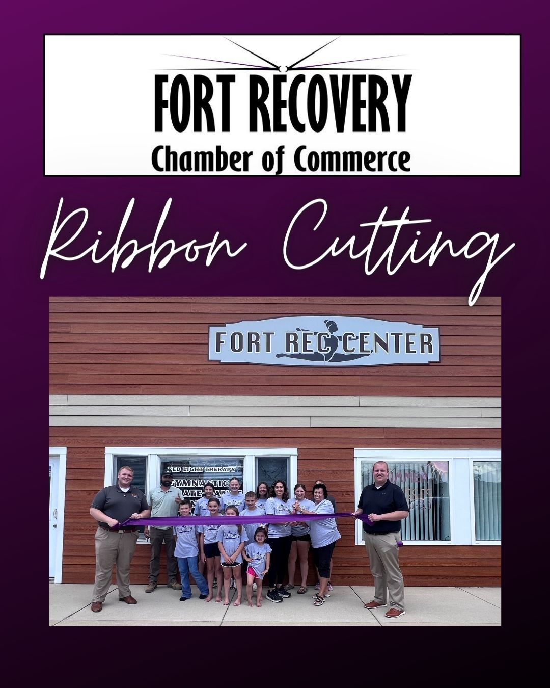 Fort Rec Center Ribbon Cutting – Fort Recovery Chamber of Commerce